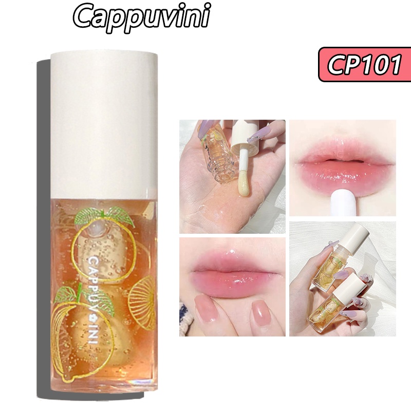 CAPPUVINI 4g/1 Piece Grapefruit Honey Lip Oil Exfoliating Moisturizing ...