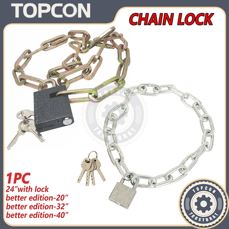 Chain lock door chain heavy chain with lock bicycle motorcycle chain ...