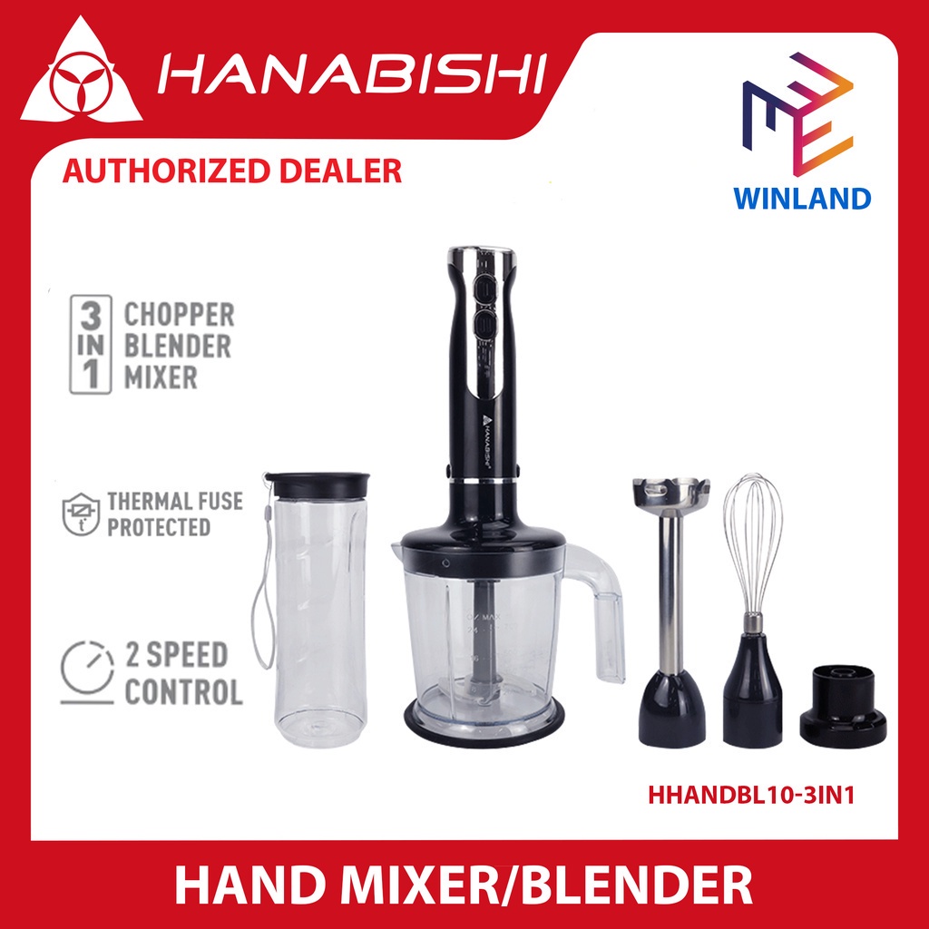 HANABISHI by Winland Hand Mixer Blender | Best Seller Chopper Blender ...