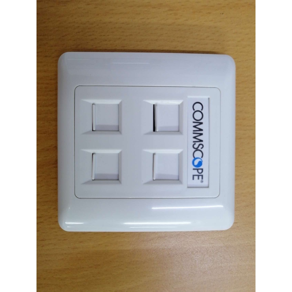 Internet wall contains 4 CAT.6 keystone jacks Internet type Cat 6 4 ...