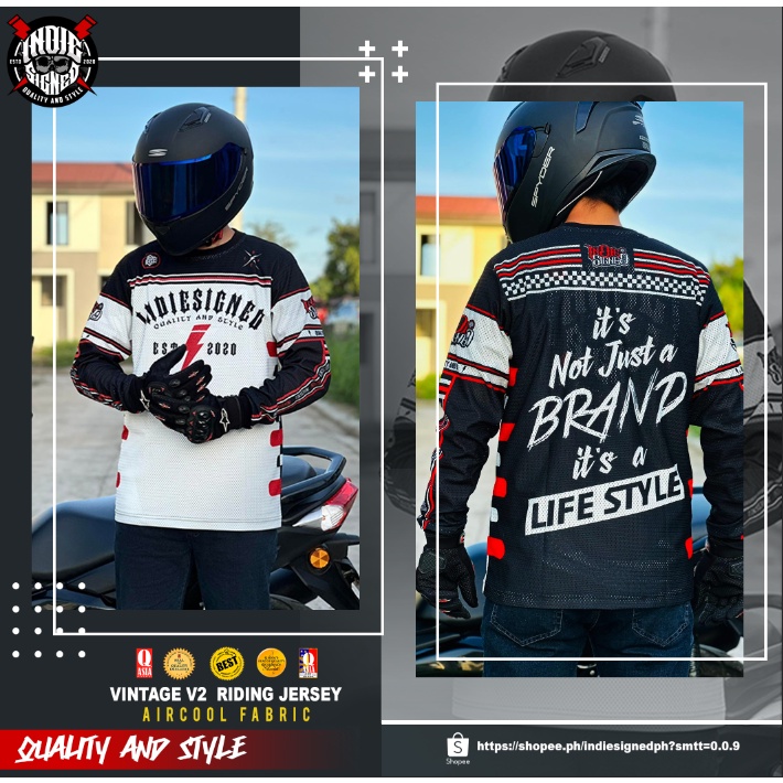 VINTAGE V2 RIDING JERSEY (AIRCOOL) | Shopee Philippines