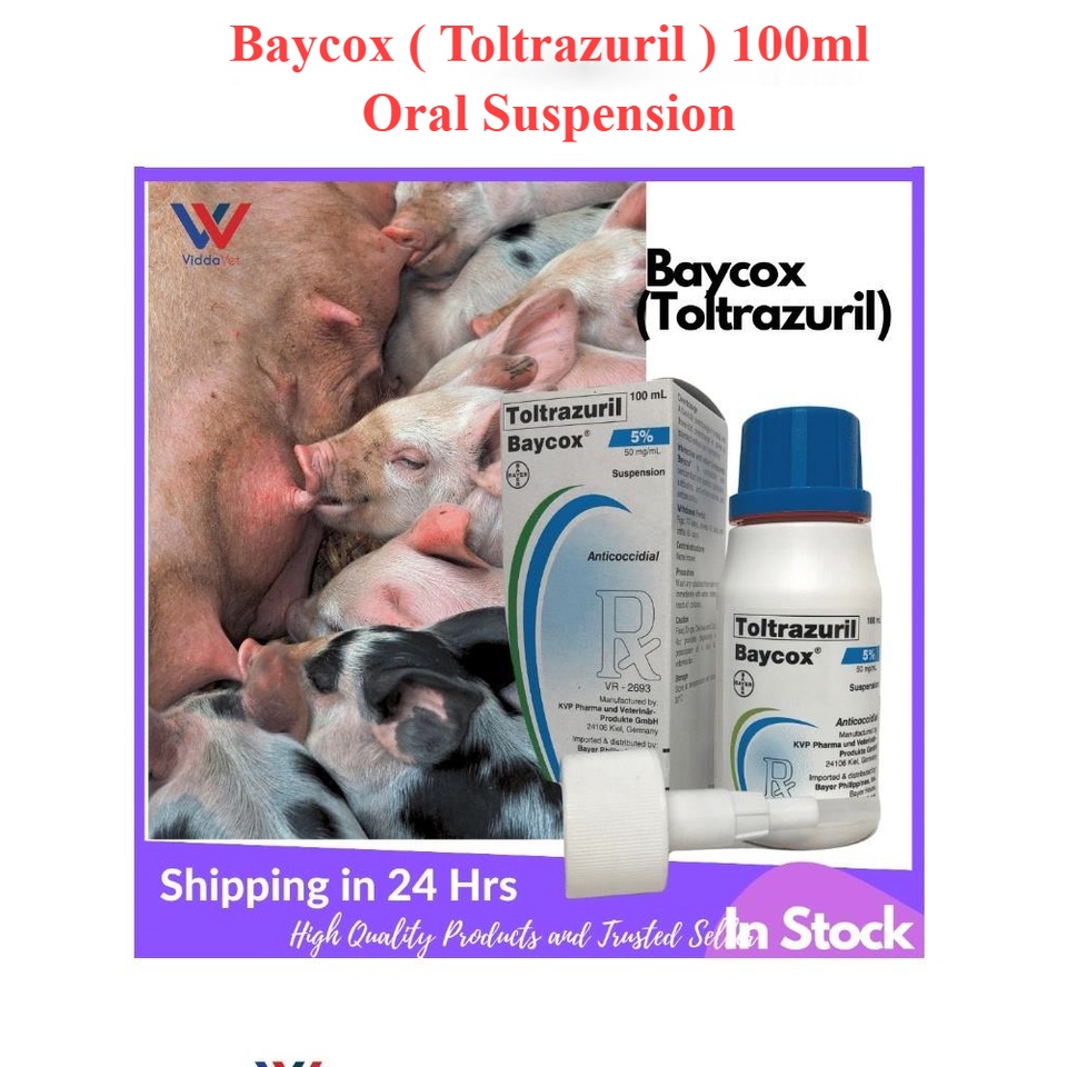 1bot Baycox toltrazuril 5% for Piglet oral Suspension 100ml | Shopee ...