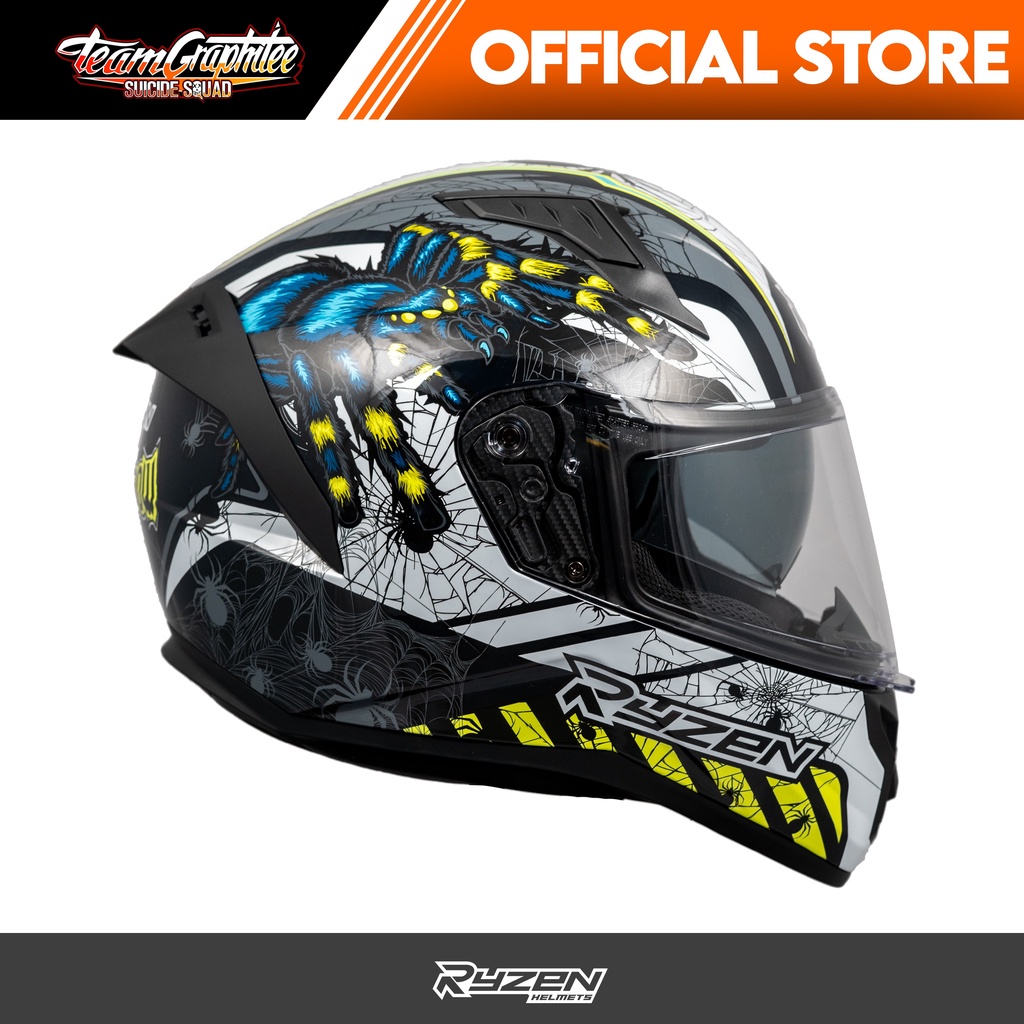 RYZEN HELMET ZX900 BLACK WIDOW | Shopee Philippines