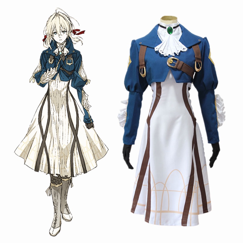 New 2018 Japanese Anime Violet Evergarden Cosplay Women Cosplay Costume ...