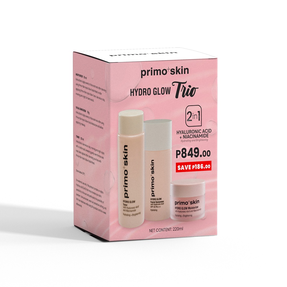 Primo+Skin Hydro Glow Trio 220ml | Shopee Philippines