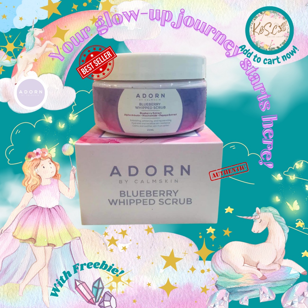 Adorn by Camille Trinidad | Blueberry Whipped Scrub | Shopee Philippines