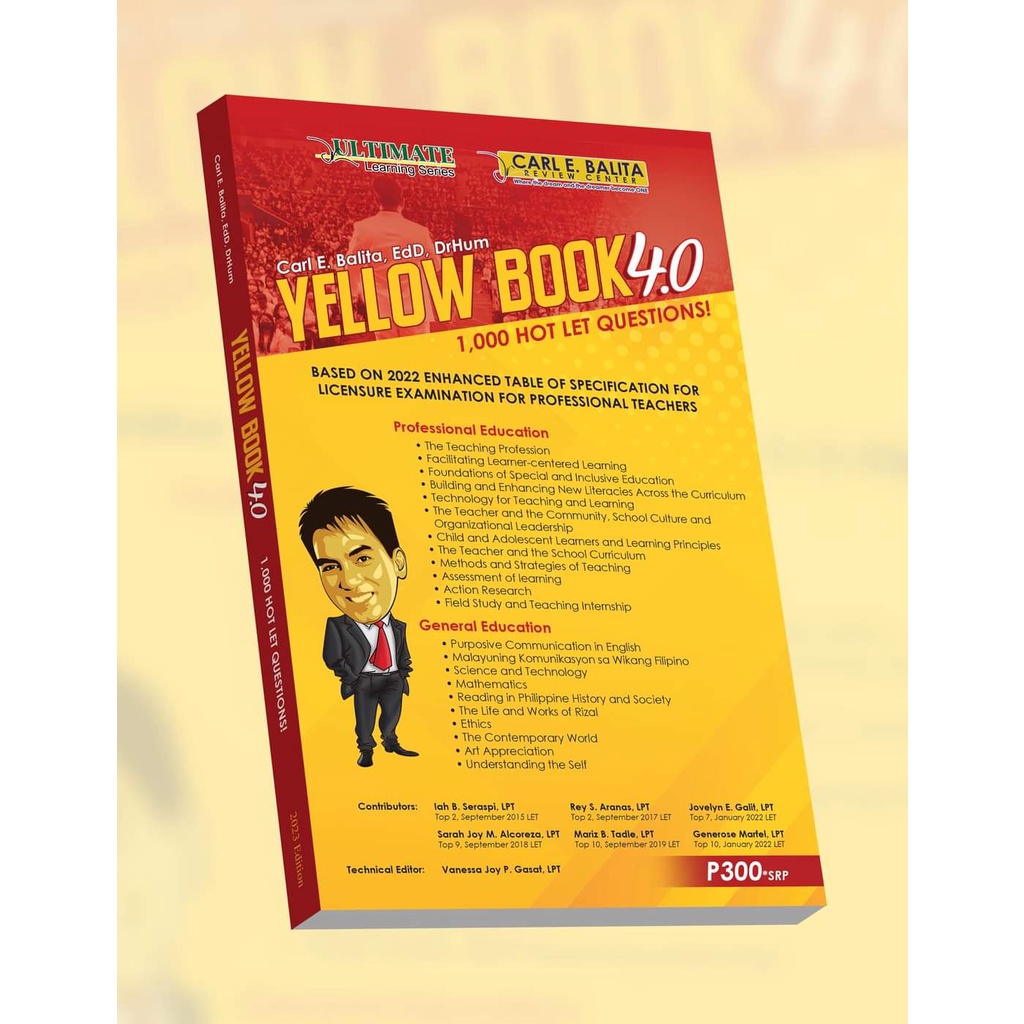 CBRC YELLOW BOOK 4.0 (2023 New Curriculum LET Reviewer) | Shopee ... CBRC YELLOW BOOK 4.0 (2023 New Curriculum LET Reviewer) | Shopee ...