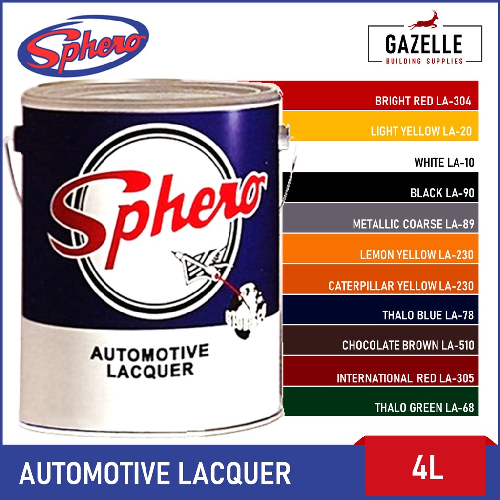 Sphero Automotive Lacquer 4L | Shopee Philippines