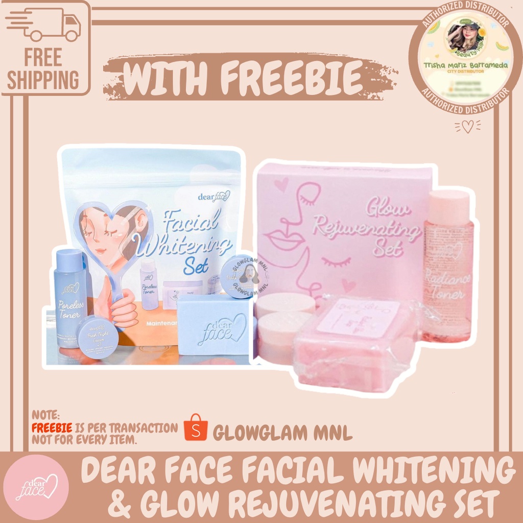Dear Face Glow Rejuvenating & Facial Whitening Set (WITH FREEBIE ...