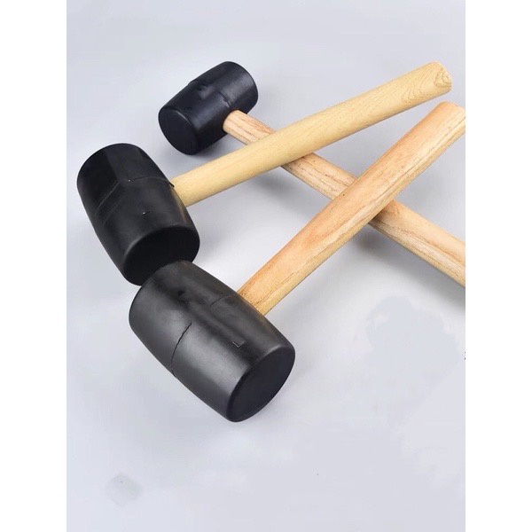 Rubber Mallet - Rubber Head with wooden Handle Rubber Mallet Soft Hammer | Shopee Philippines