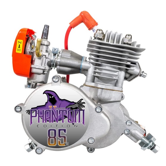 ZTMoto Phantom 85 V3 - Complete 52mm Bore 2 Stroke Motorized Bicycle ...