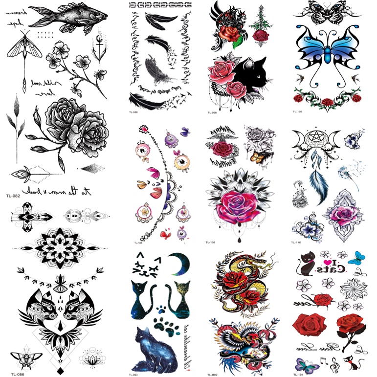 Temporary Tattoo Butterfly Personality Sticker Waterproof Fake Tattoo ...