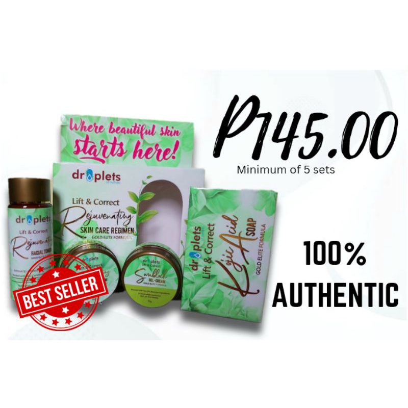 Rejuvenating Set Lift & Correct by Droplets Original | Shopee Philippines