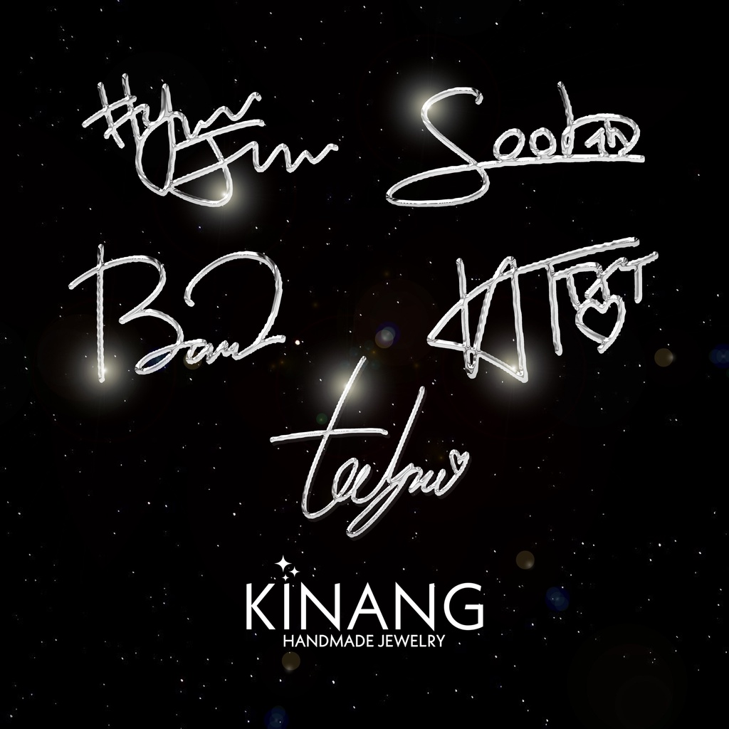 Kinang: "TXT Signature" Necklace (Yeonjun, Soobin, Beomgyu, Taehyun ...
