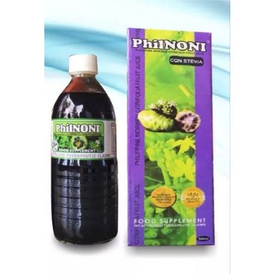 PHILNONI JUICE WITH STEVIA IN 500ml glass bottle | Shopee Philippines