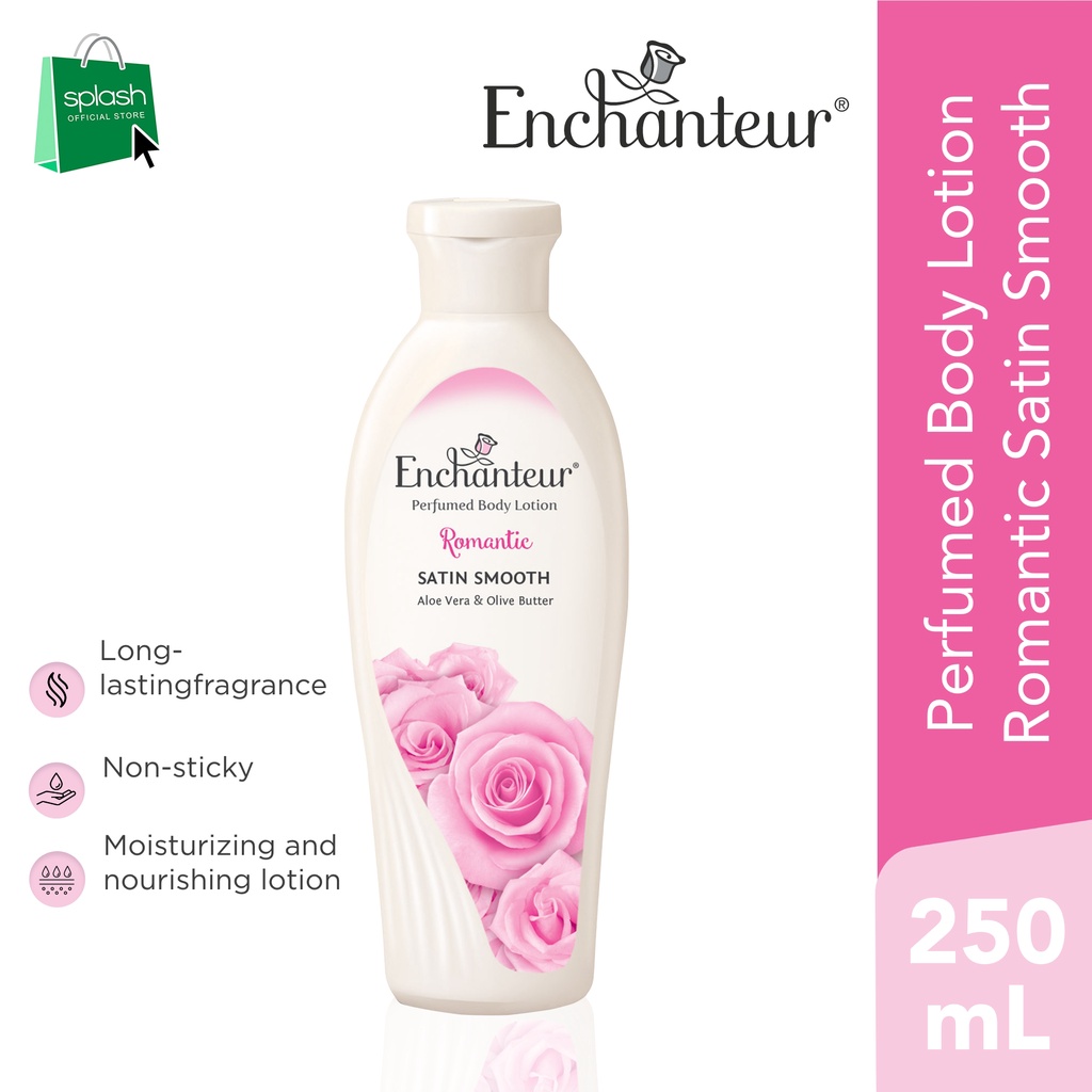 Enchanteur Perfumed Satin Smooth Lotion Romantic 250ml | Shopee Philippines