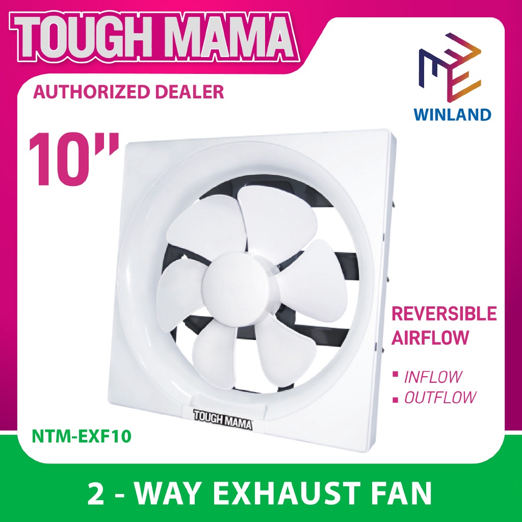 TOUGH MAMA by Winland 10 " Exhaust Fan with 2 way In & Out Airflow NTM ...