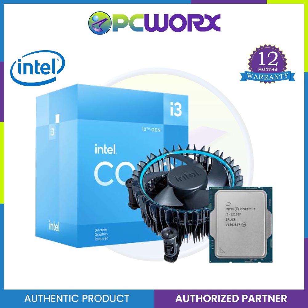 Intel Core i3-12100 4.3GHz 4-cores 8 Threads 12M Cache LGA1700 CPU ...