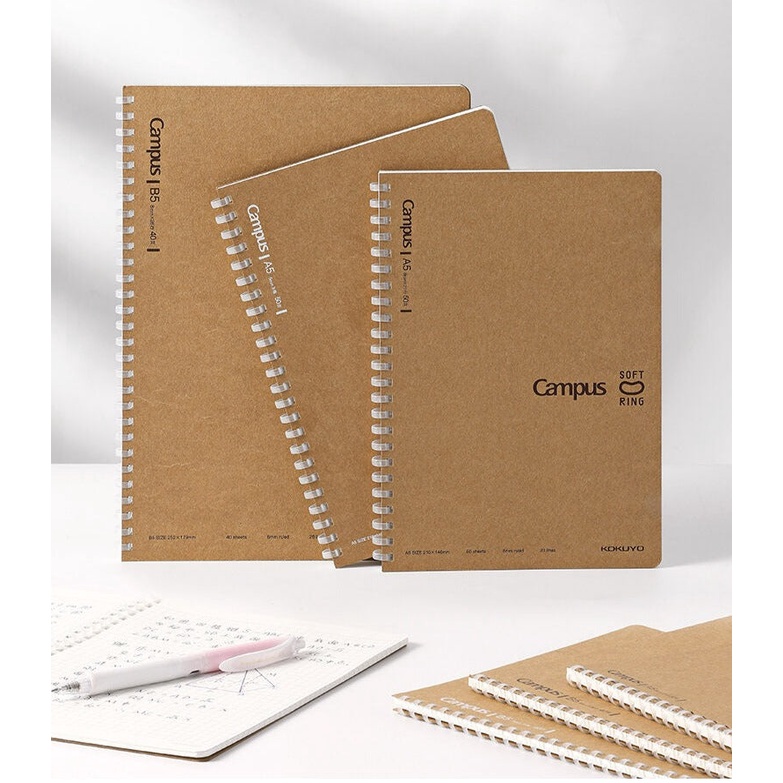 Kokuyo Soft Ring Notebook / Grid (A5/B5 Size) | Shopee Philippines