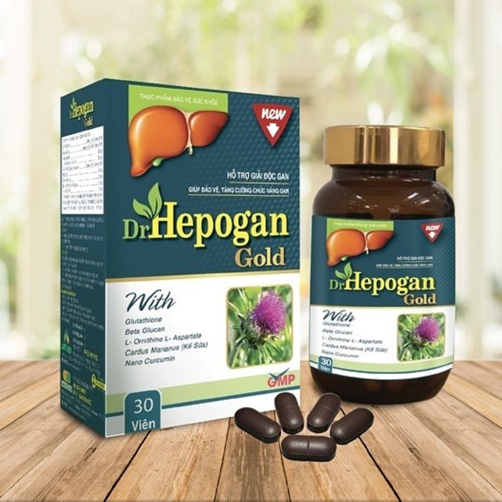 DR HEPOGAN GOLD Original 30Tablets Support Liver Failure Hepatitis A B ...