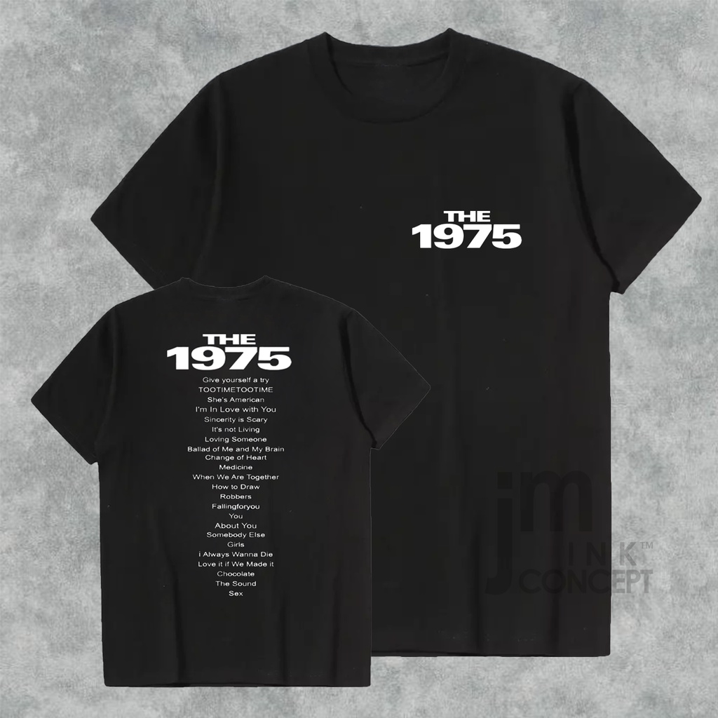 The 1975 shirt UPDATED Songs (Front/Back print) Band Shirt | Shopee ...