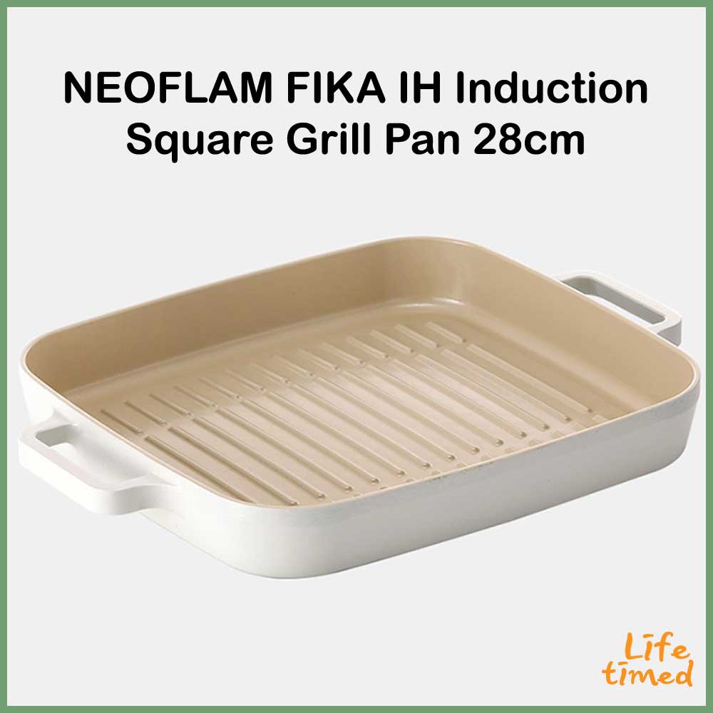 NEOFLAM FIKA IH Induction Square Grill Pan 28cm | Shopee Philippines