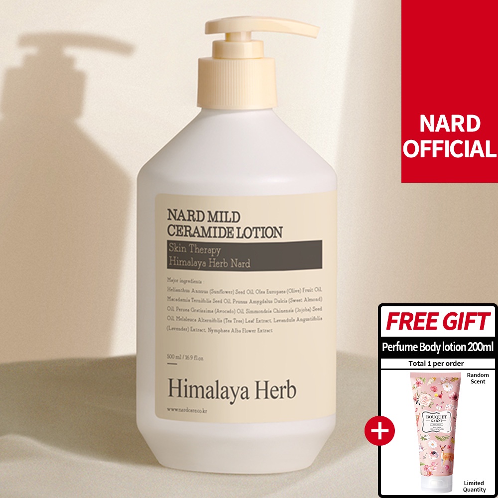 [NARD] Mild Ceramide Lotion 500ml - 72 Hour Hydrating Effect | Shopee Philippines