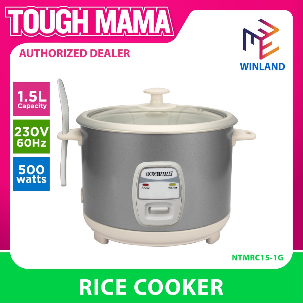 TOUGH MAMA by Winland Straight Type Rice Cooker 8cups w/ Aluminum inner ...