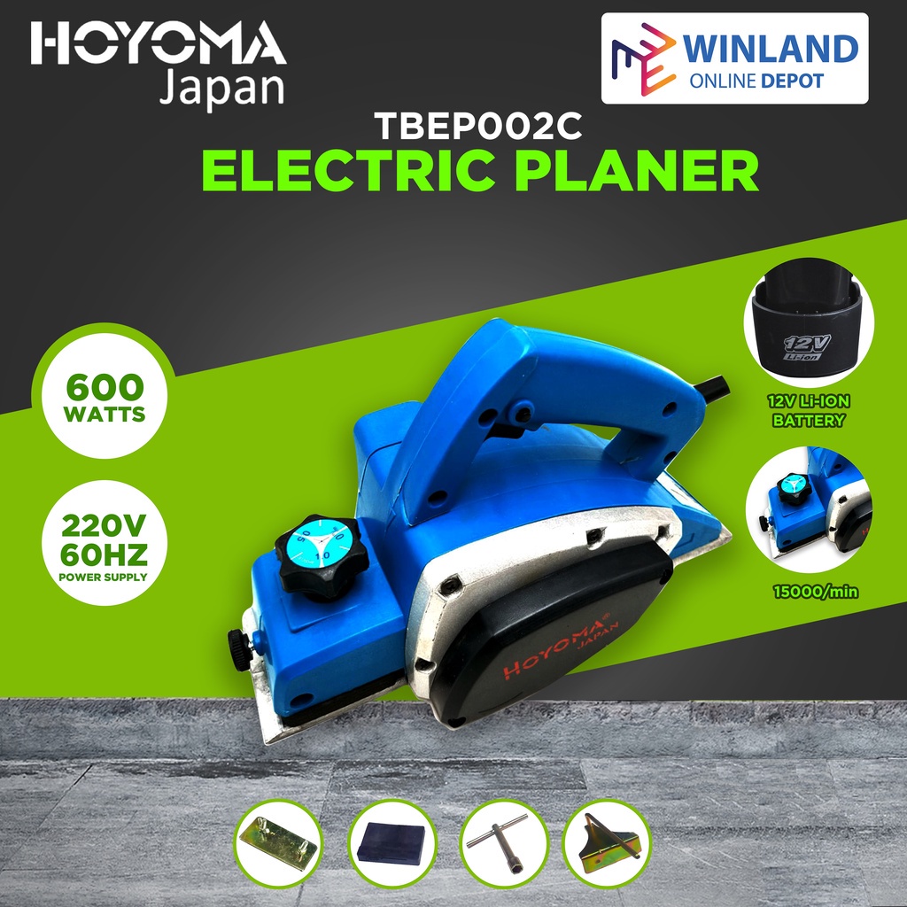 HOYOMA JAPAN by Winland Electric Planer 600W TBEP002C | Shopee Philippines