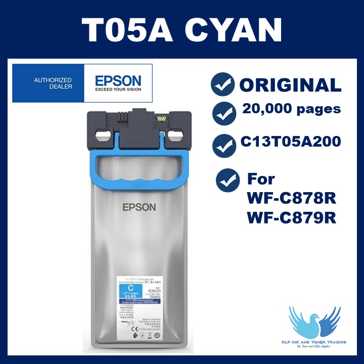 EPSON T05A Cyan Pro Pigment Ink High Capacity Original for EPSON WF ...