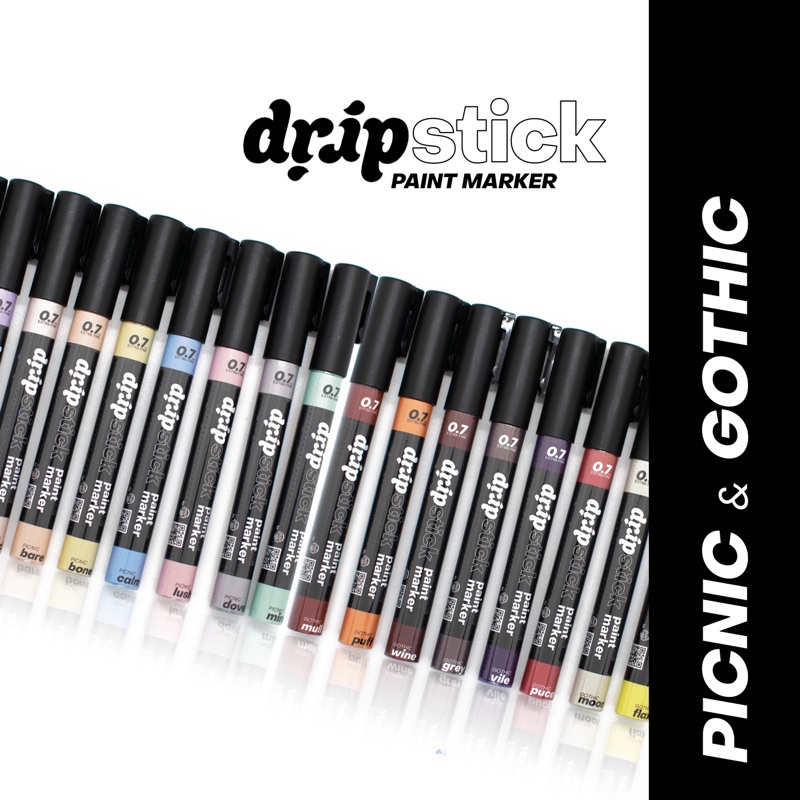 Dripstick Paint Markers ( Refillable ) - PICNIC & GOTHIC Colors , Drip ...