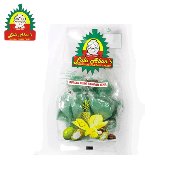 The Original Lola Abons Davao | Special Durian Buko Pandan Yema Candy ...