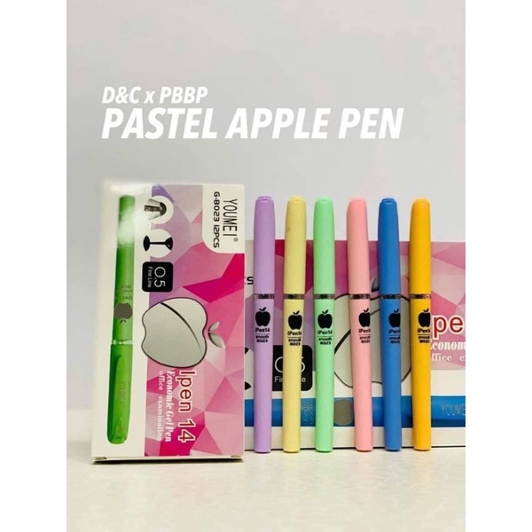 G-8023 Pastel Apple Pen IPen 14 0.5mm (1 Box 12 pcs) | Shopee Philippines