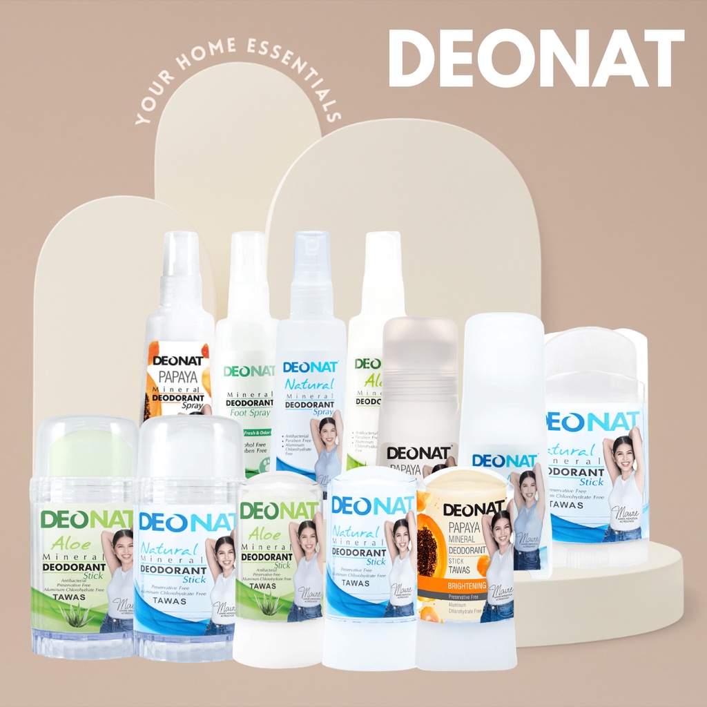 DEONAT Natural Papaya, Mineral, Aloe Mineral Sticks, Roll-Ons, Sprays ...