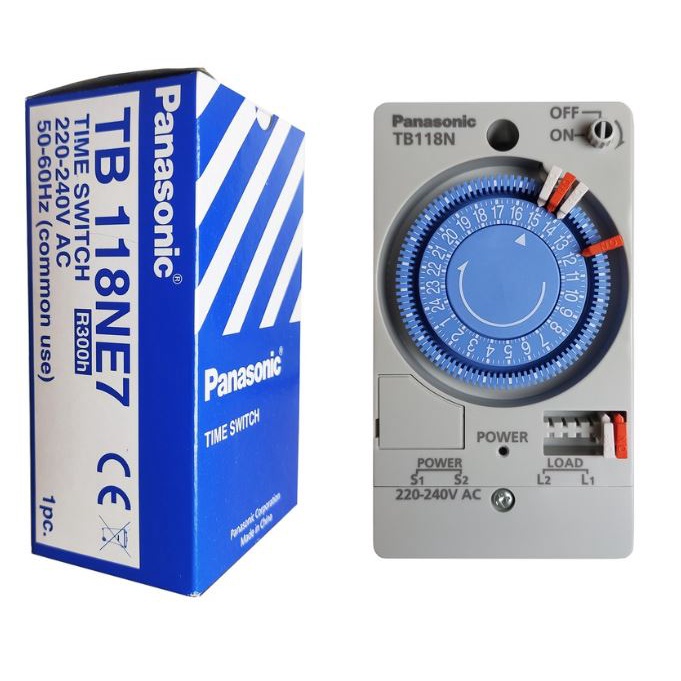 Original Panasonic Timer Switch Automatic TB-118NE7 w/ Back up Battery ...
