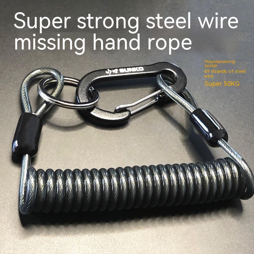Missed rope 50KG load-bearing reinforced steel wire spring rope outdoor ...