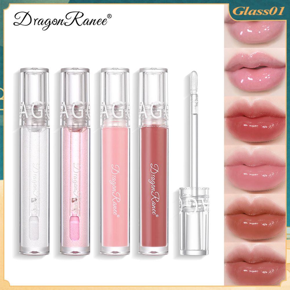 DRAGON RANEE Mirror Water Lip Gloss Lip Glaze Transparent Glass Lip Oil ...