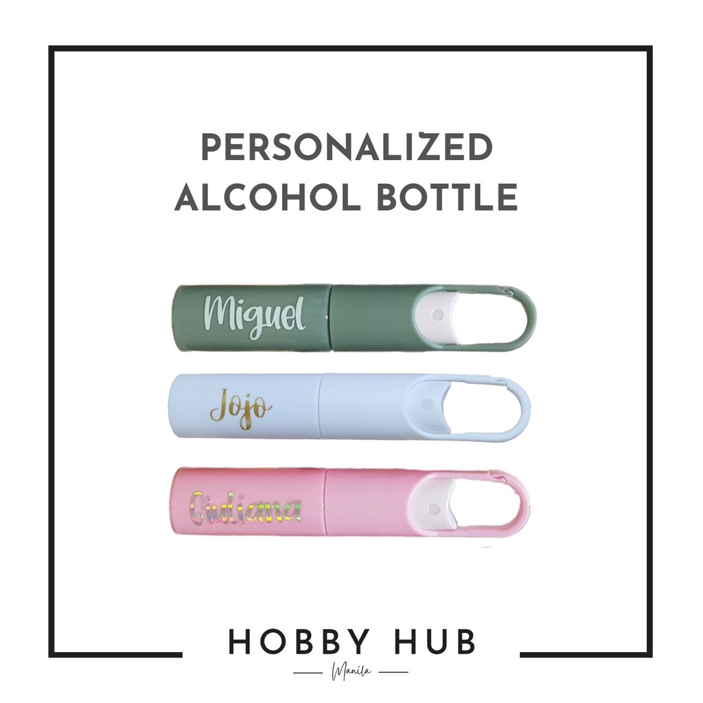 Personalized Alcohol Spray Bottle - Hook Type | Alcohol Spray Bottle ...