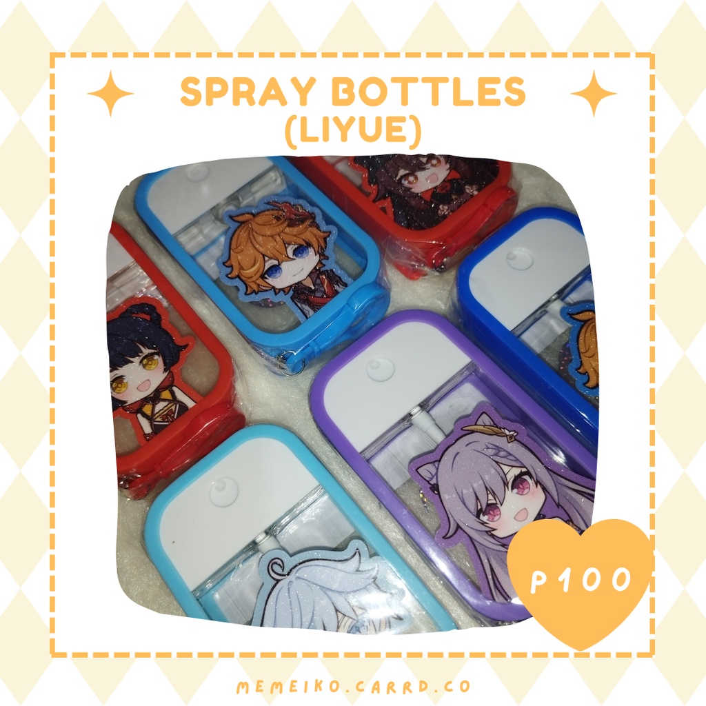 Genshin Impact Alcohol Spray Bottle (Liyue) | Shopee Philippines