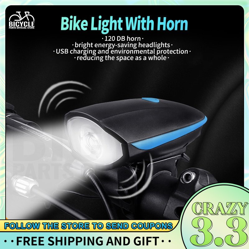 Multi-mode Bike Light with Horn Rechargeabl Waterproof Night Light for ...
