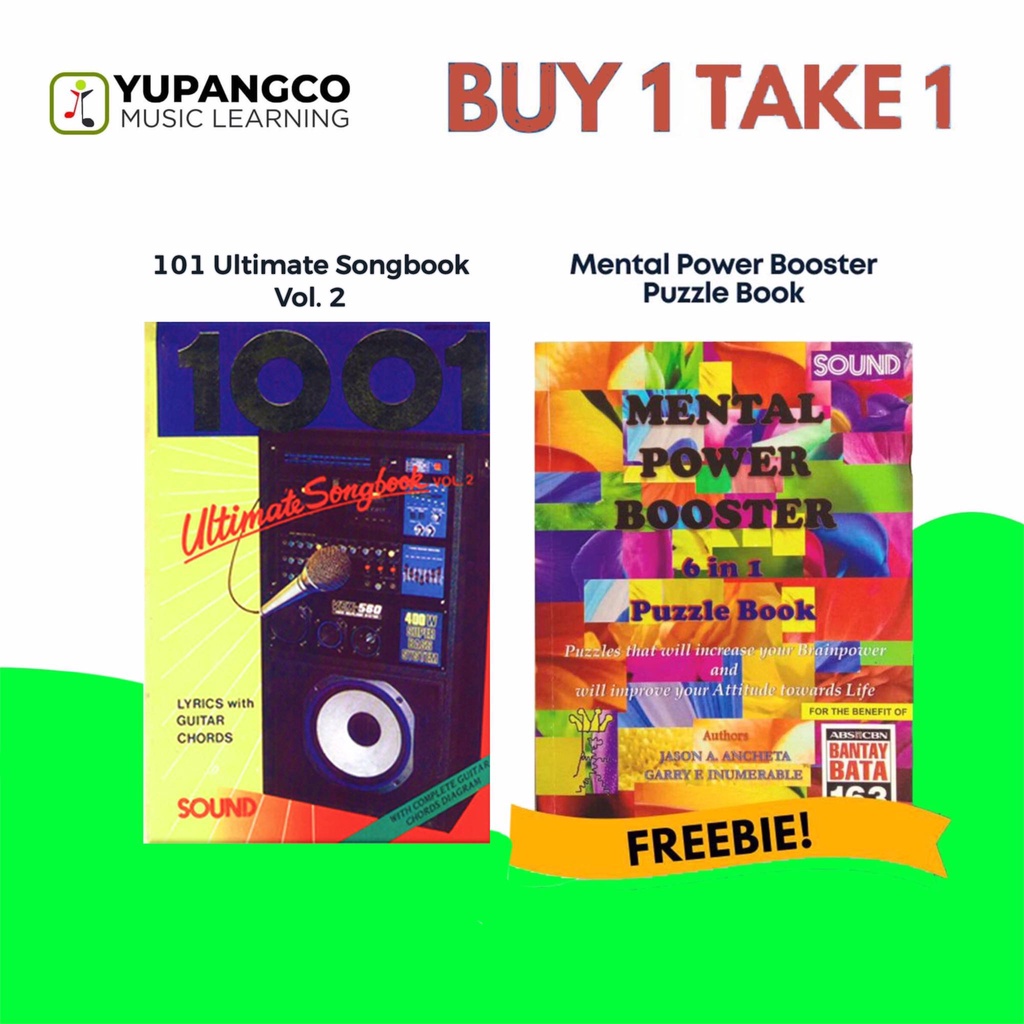 1001 Ultimate Songbook Vol. 2 with Guitar Chords BUY ONE TAKE ONE ...