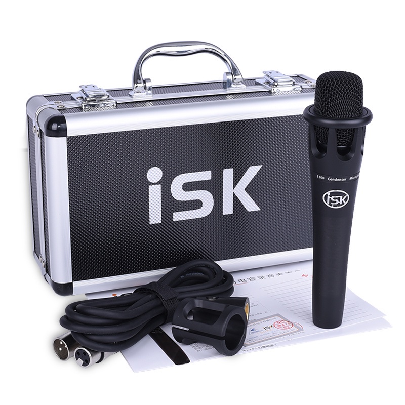 ISK E300 capacitor microphone computer K-song handheld wired microphone ...