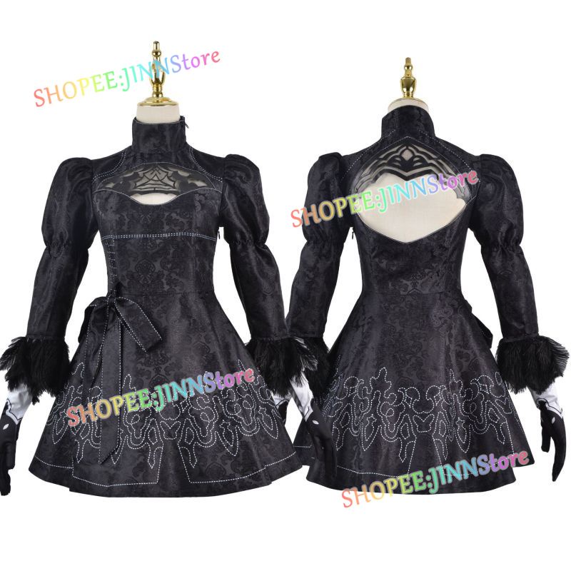 - JN - Anime Game''NieR:Automata''2B YoRHa No.2 Cosplay Costume Outfits ...