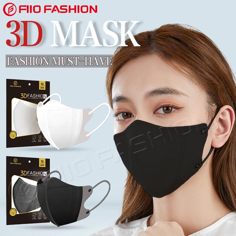 3D Butterfly Face Mask 10pcs Non-woven Filter 4 Layer 5D Face Fiting ...