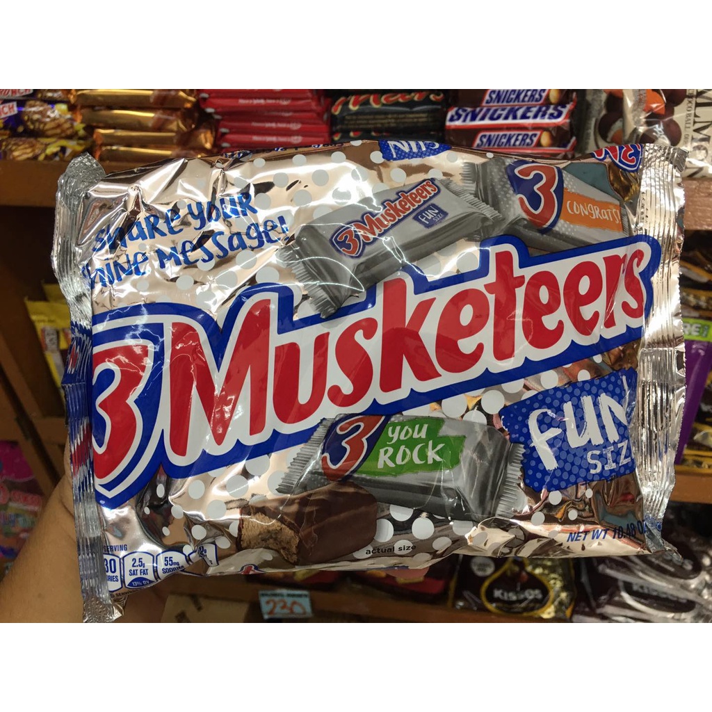 3 Musketeers Fun Size Chocolate Snack 297g | Shopee Philippines