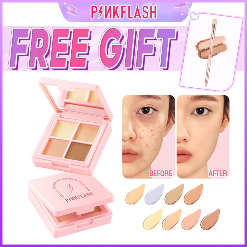 PINKFLASH Full Coverage Concealer Palette Flawless High Coverage ...