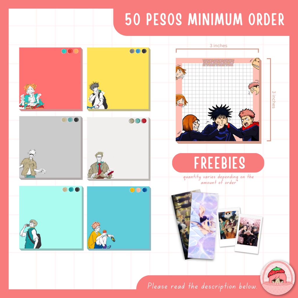 JJK Notepads Jujutsu Kaisen Anime | Shopee Philippines