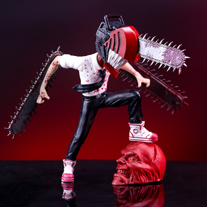 17cm Chainsaw Man Denji Action Figures Statue Chainsawman Pvc Model ...
