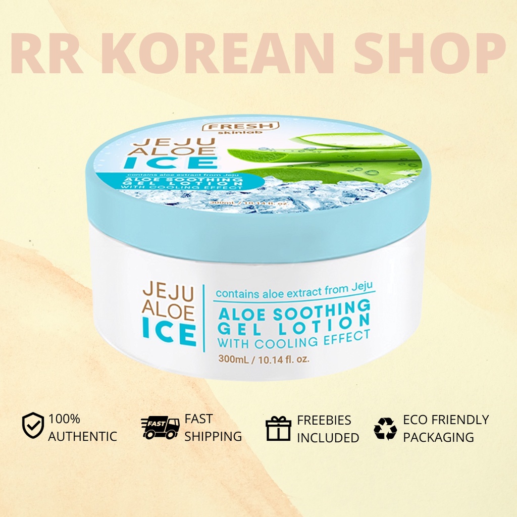 FRESH Skinlab Jeju Aloe Ice Soothing Gel Lotion 300ml | Shopee Philippines