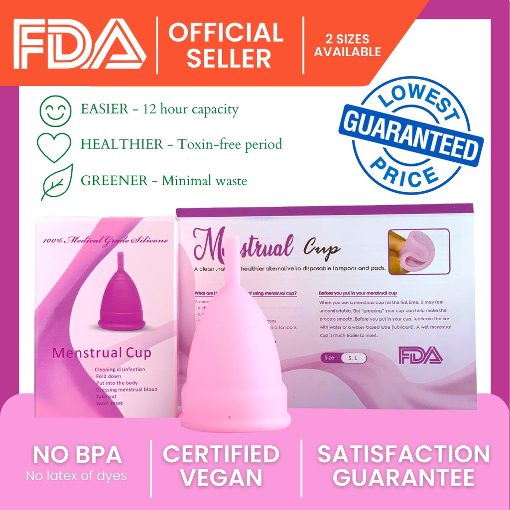 Menstrual Cup // FDA APPROVED // Feminine Care // Menstruation | Shopee ...
